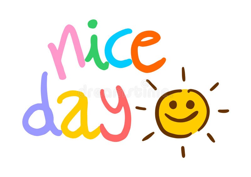 Nice day symbol stock vector. Illustration of summer - 55998130