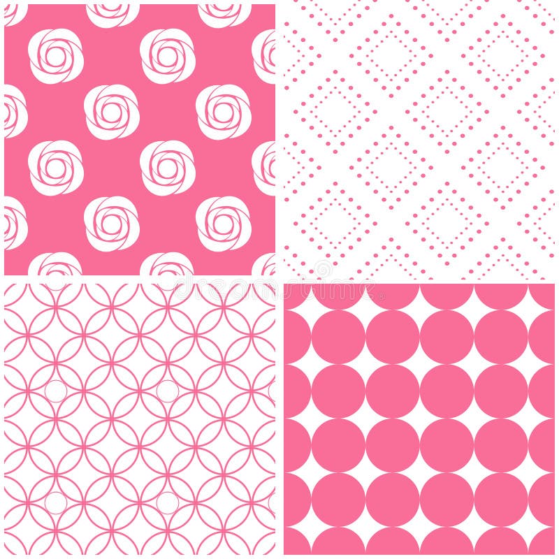 Nice Different Vector Seamless Patterns. Stock Vector - Illustration of ...