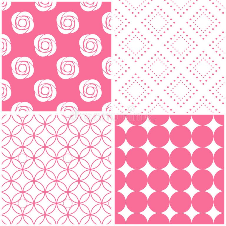 Nice Different Vector Seamless Patterns. Stock Vector - Illustration of ...