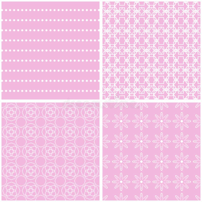 Nice Different Vector Seamless Patterns. Stock Vector - Illustration of ...