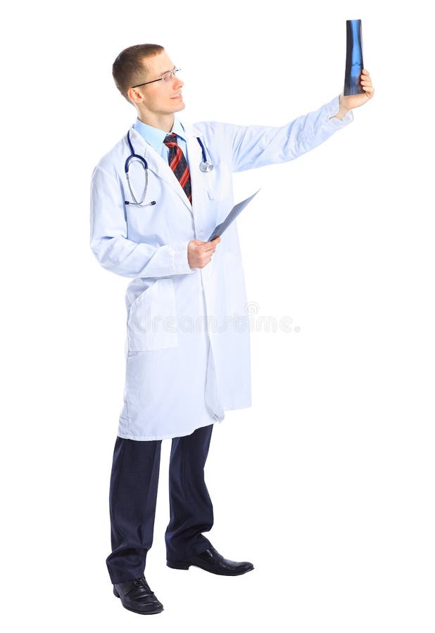 Nice Doctor with a Stethoscope Stock Photo - Image of medicine, coat ...