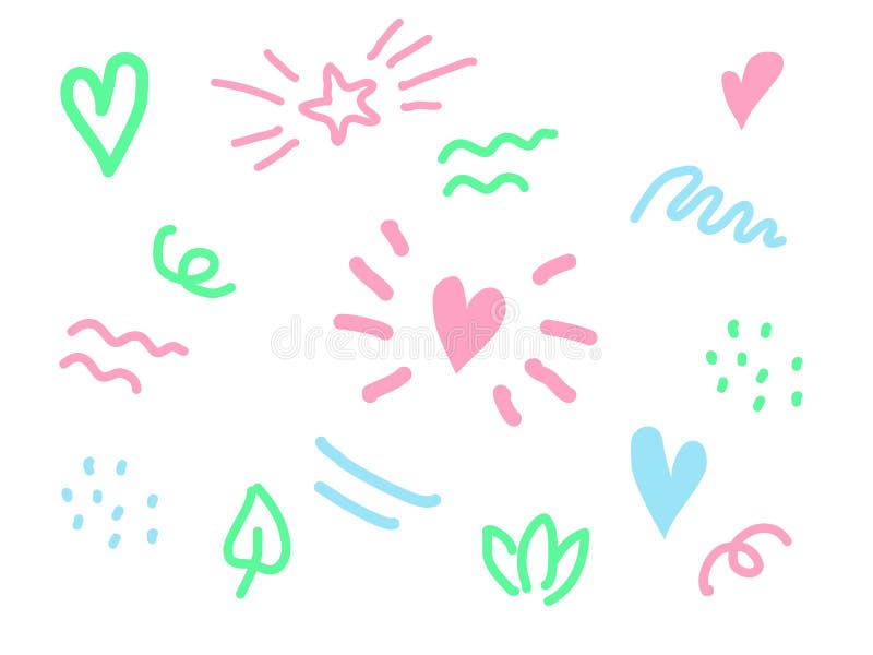 Nice doodle pattern stock vector. Illustration of beauty - 254977715