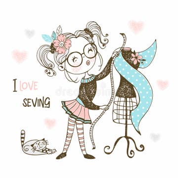 Dressmaker Mannequin Cartoon Stock Illustrations – 773 Dressmaker ...