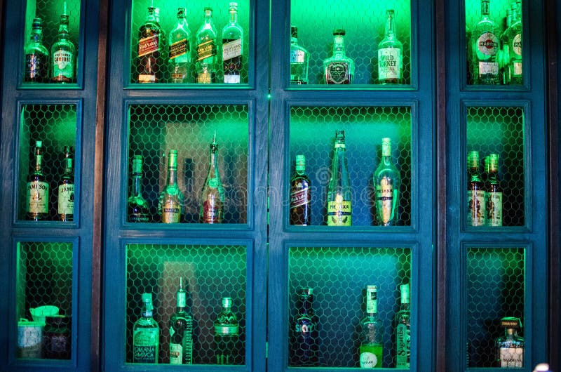 Nice drinks in the bar editorial photography. Image of nice - 105292517