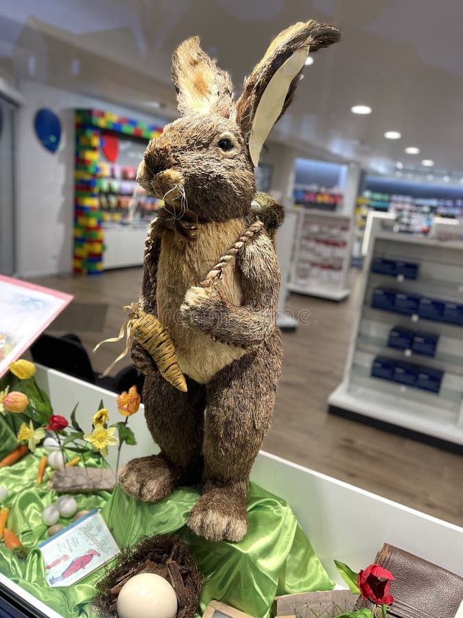 A Nice Easter Bunny As Part of Easter Decorations Stock Image - Image ...