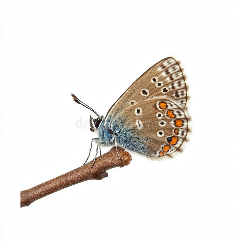 Nice Elegant Butterfly with Isolate White Background Stock Image ...