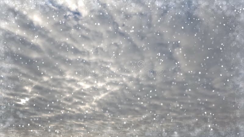 Nice Falling Snow on Clouds on Sky Backdrop - Photo of Nature Stock ...