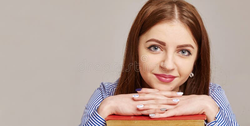 Nice Female Student Smiling and Looking at Camera Stock Photo - Image ...
