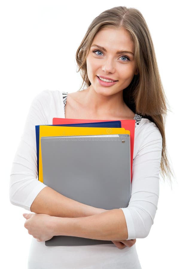 Nice female student stock image. Image of female, college - 42463721