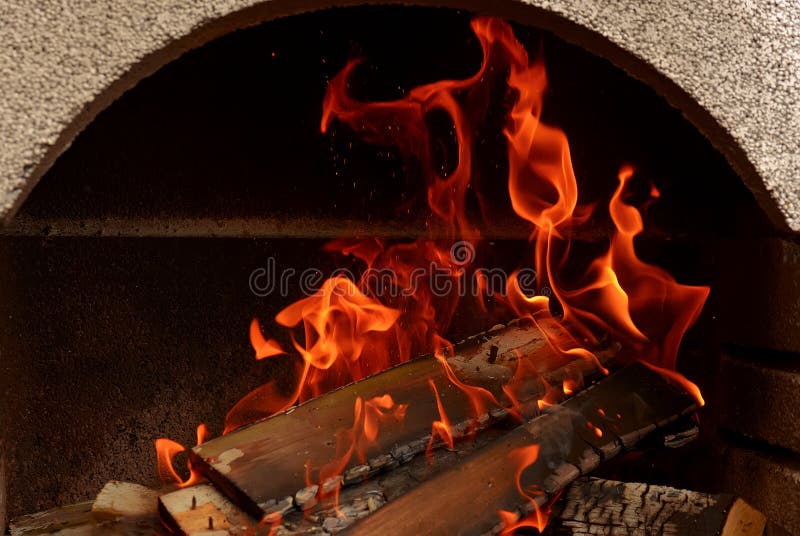 A Nice Fire in a Fire Place Stock Image - Image of barbequecoals, coal ...