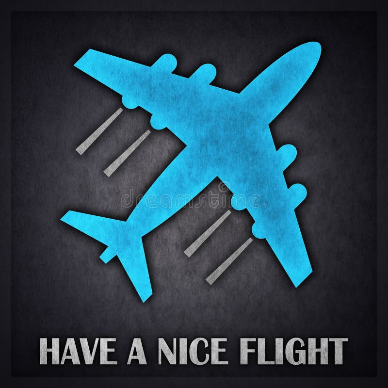 Nice Flight Concept Design Card Stock Illustration - Illustration of ...