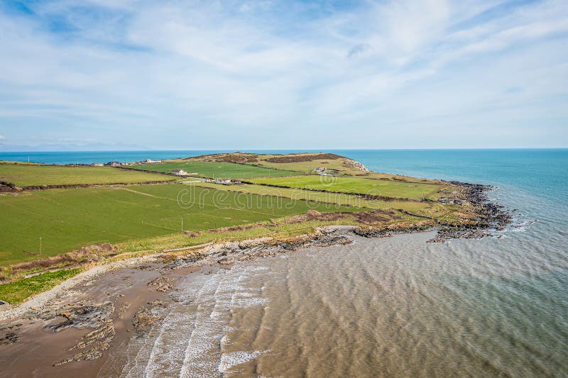 Nice Flight Over Clogherhead Beach, Louth Ireland Stock Image - Image ...