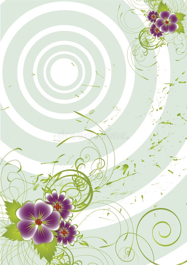 Nice Flower Grunge Background Stock Vector - Illustration of creativity ...