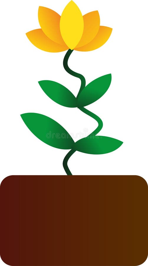 Nice Flower on Abstract Background Stock Illustration - Illustration of ...