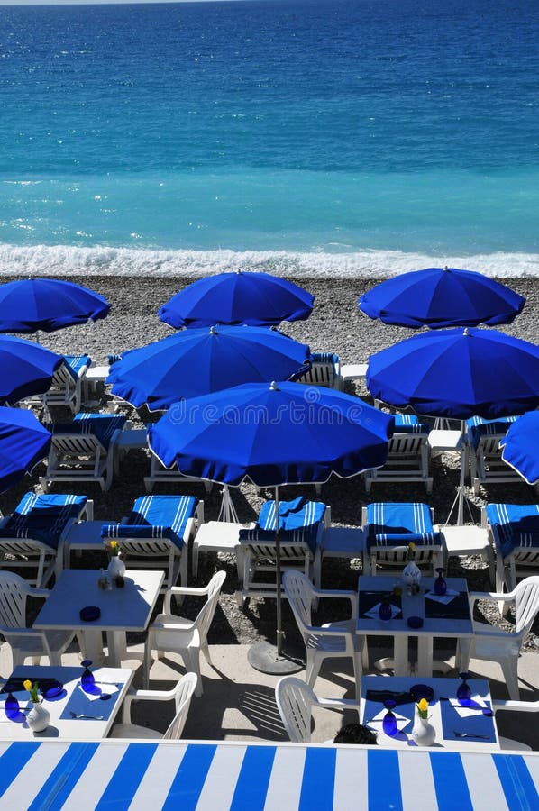 Nice, France - April 19 2016 : Beach Editorial Stock Image - Image of ...