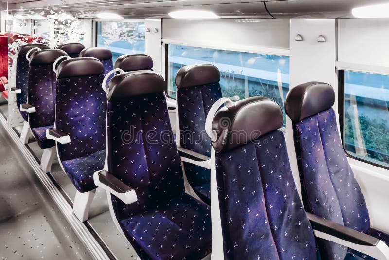 Inside the SNCF Train, Type TER, without Passengers Editorial Stock ...