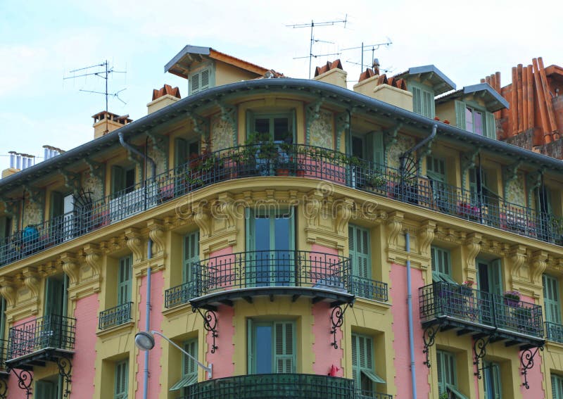 Nice, France - June 12, 2014: Historical Building in Nice Editorial ...