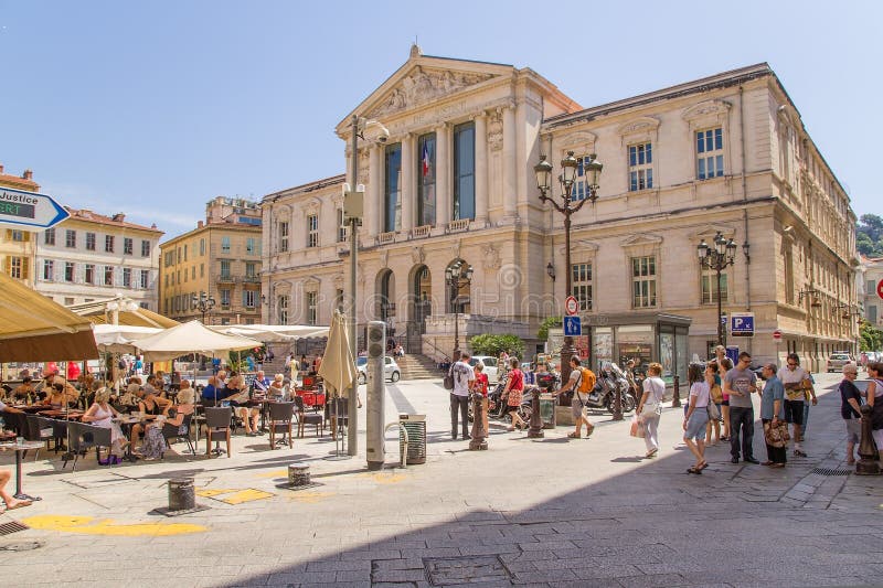 Nice, France Palace of Justice Editorial Photo - Image of architecture ...