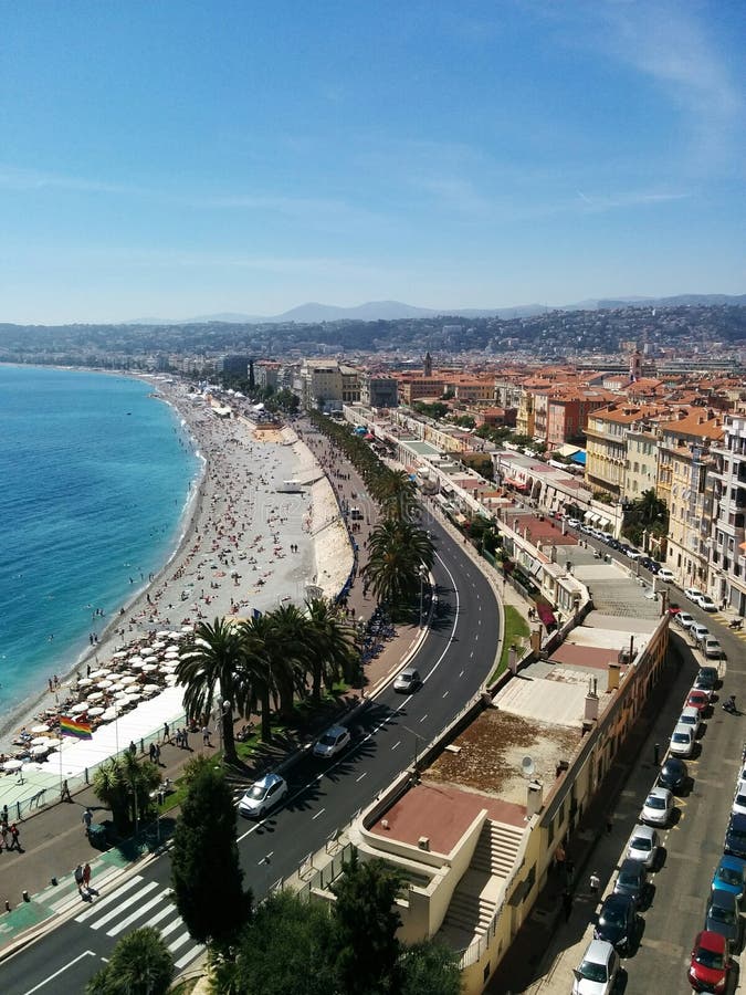 Promenade De Angles, Nice France Stock Photo - Image of france, angles ...