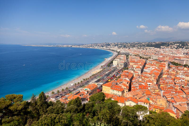 Nice, Franse Riviera stock afbeelding. Image of riviera - 76471407