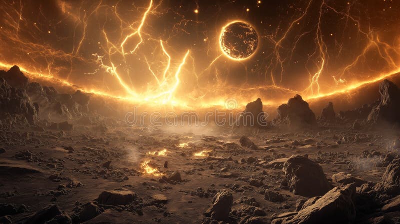 Nice Galaxy Planet Theme for Wallpaper Stock Image - Image of star ...