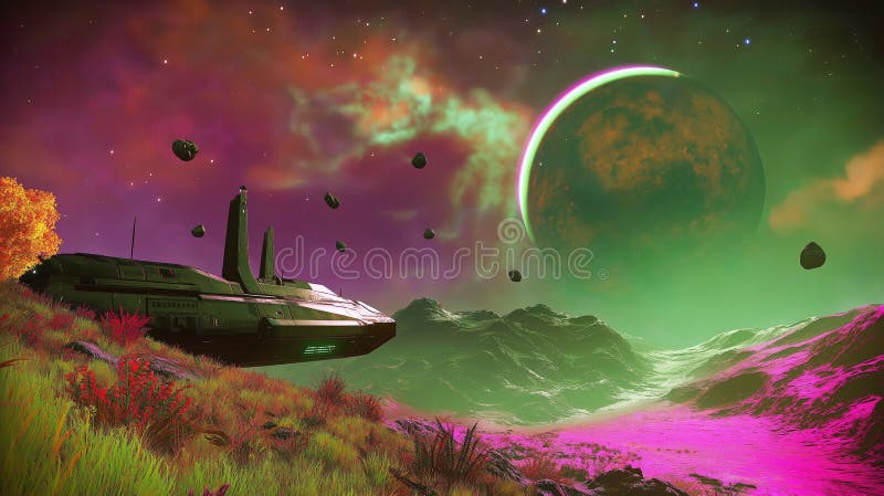 Nice Galaxy Planet Theme for Wallpaper Stock Image - Image of cosmos ...