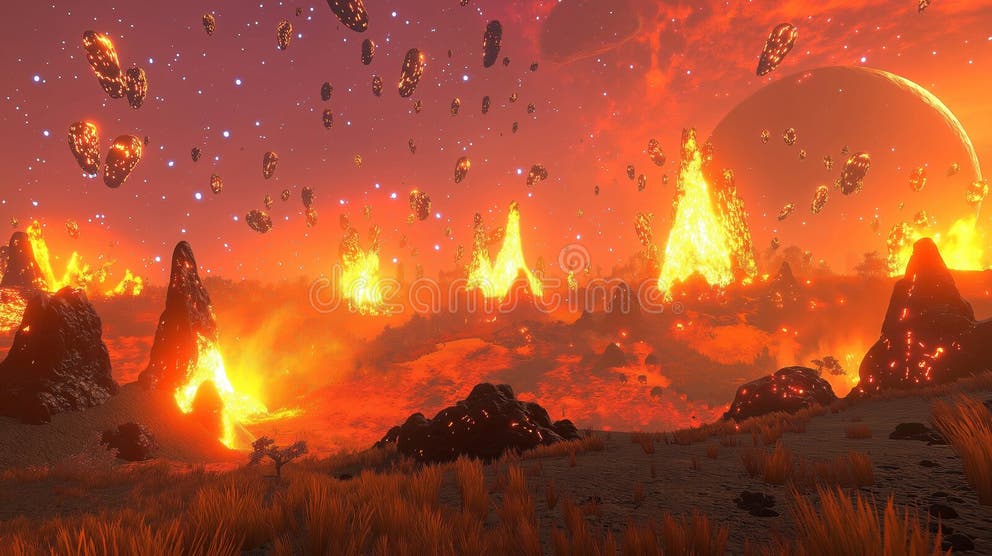 Nice Galaxy Planet Theme for Wallpaper Stock Photo - Image of risk ...