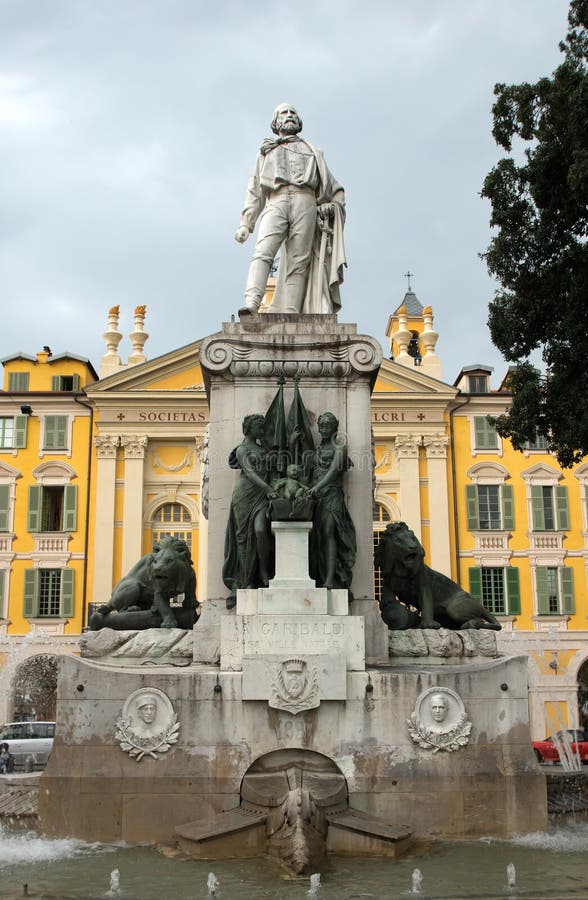 Nice - Garibaldi Statue stock image. Image of marble - 31191287