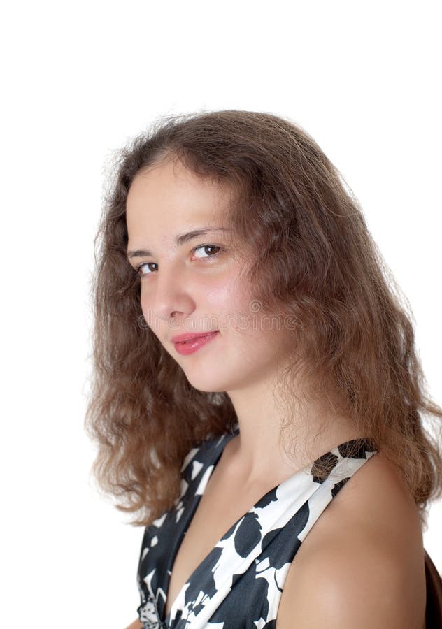 Nice girl stock image. Image of curly, girls, female - 17305913