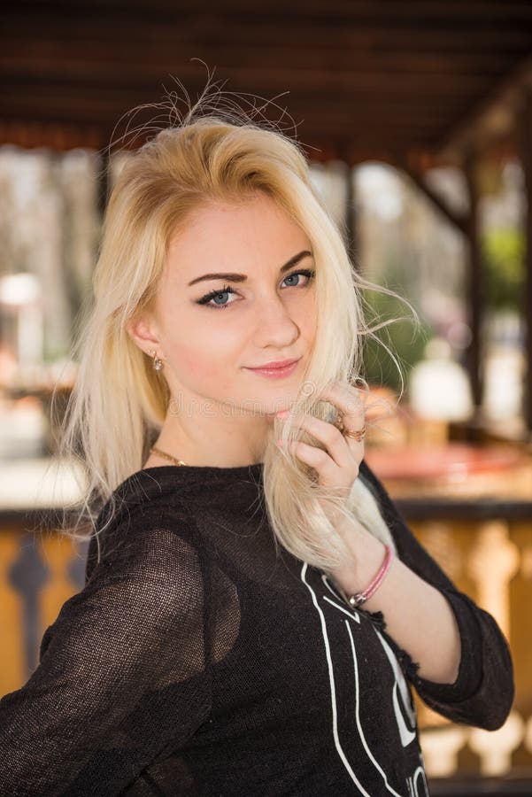 Nice girl stock photo. Image of lifestyle, smiling, park - 53358146