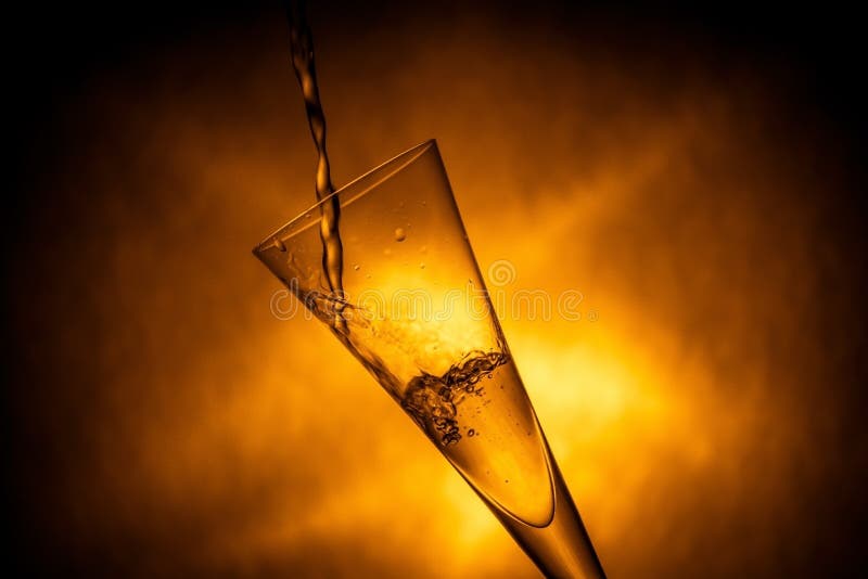 Nice Glass with Water Splashes Stock Image - Image of drop, liquor ...