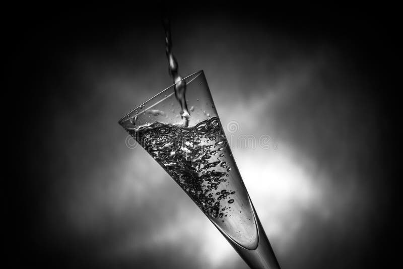 Nice Glass with Water Splashes Stock Image - Image of cocktail ...