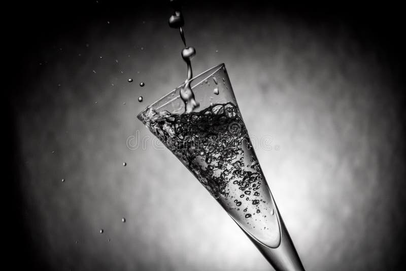 Nice Glass with Water Splashes Stock Photo - Image of celebrate ...
