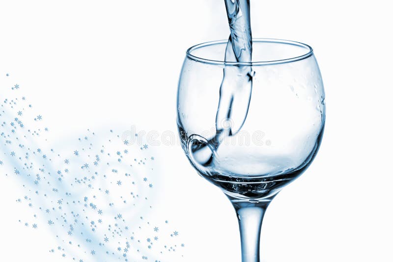 Nice Glass with Water Splashes Stock Photo - Image of energy, classic ...