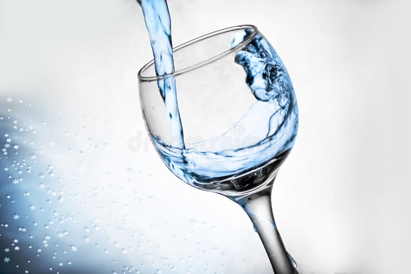 Nice Glass with Water Splashes Stock Image - Image of celebration ...