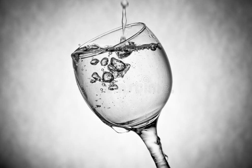 Nice Glass with Water Splashes Stock Image - Image of celebration ...