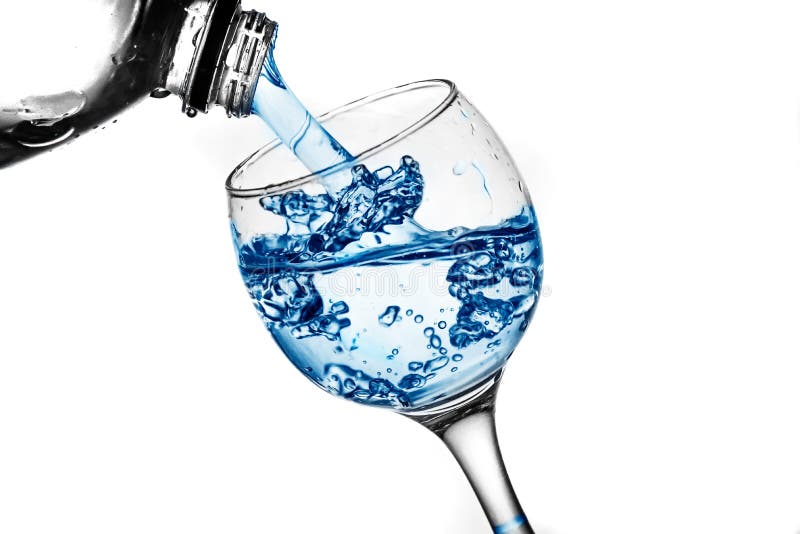 Nice Glass with Water Splashes Stock Photo - Image of drop, classic ...