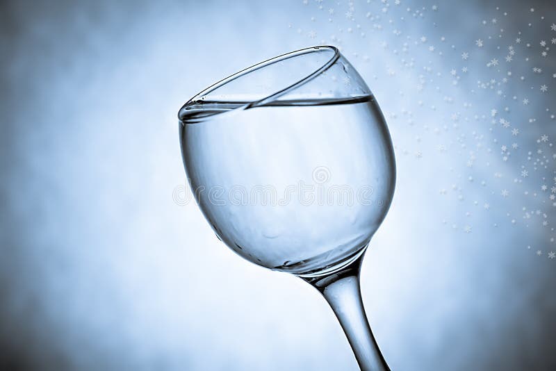Nice Glass with Water Splashes Stock Image - Image of blend, liquor ...