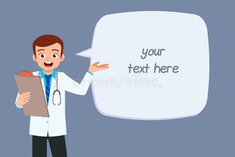 Nice Good Looking Young Doctor Standing with Explain Pose Stock ...