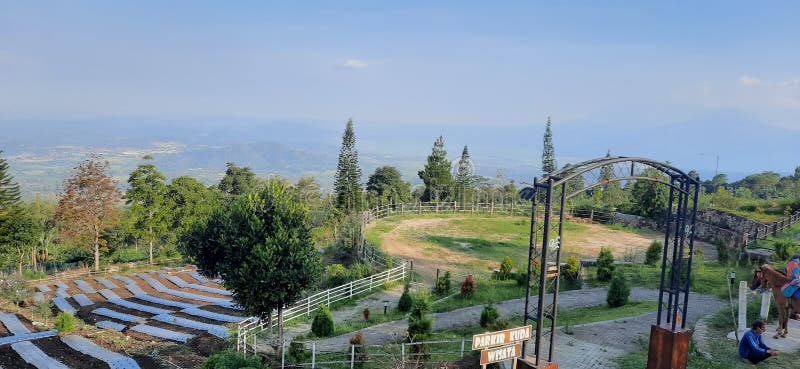 Nice Green View in the Mountain Hill Editorial Photography - Image of ...