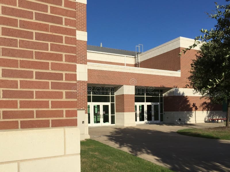 Nice high school entrance stock image. Image of entrance - 49976461