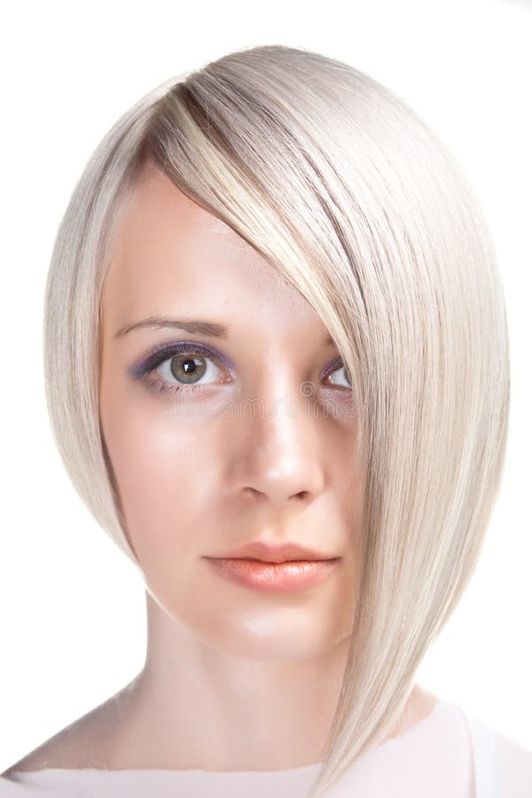 Nice haircut stock image. Image of makeup, lady, creative - 11022065