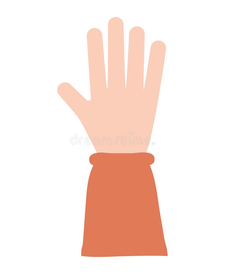 Nice hand illustration stock vector. Illustration of bodypart - 229872520