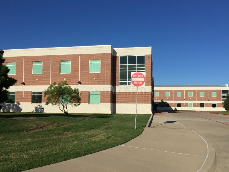 Nice high school building stock photo. Image of buildings - 55993412