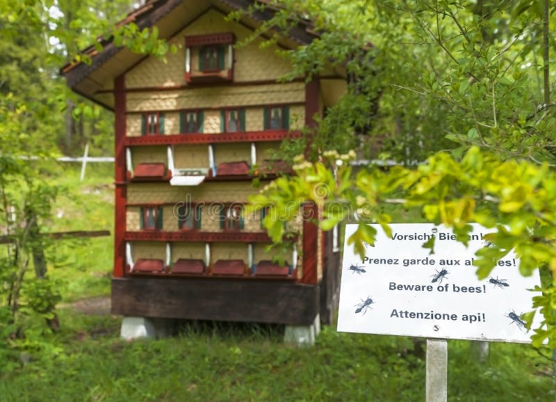 Hive in the countryside editorial photo. Image of nature - 117162856