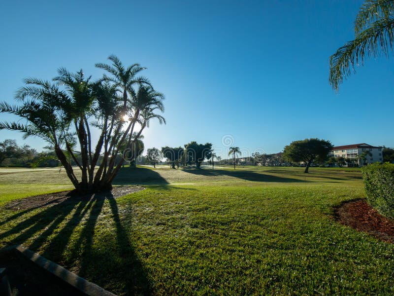 Nice Hole on an American Golf Stock Image - Image of south, hole: 272105381