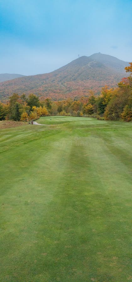 Nice Hole on a Golf Club at Fall in Vermont Stock Photo - Image of view ...