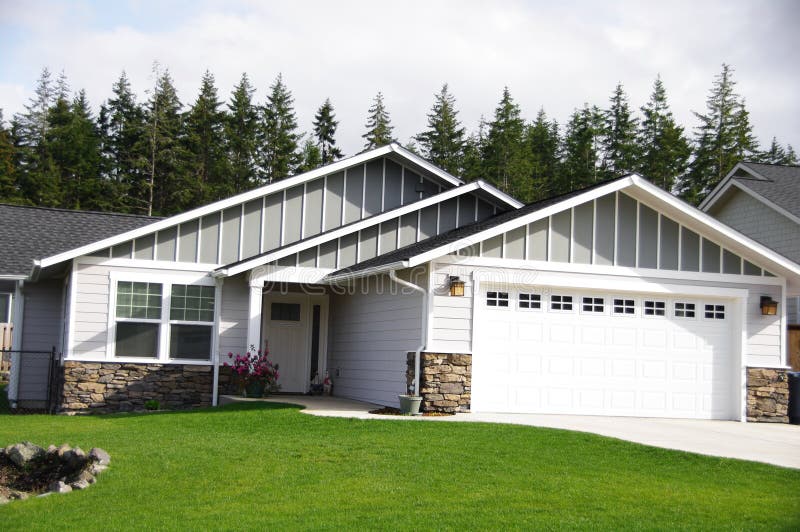 Nice Home stock image. Image of development, bushes, neat - 13880979