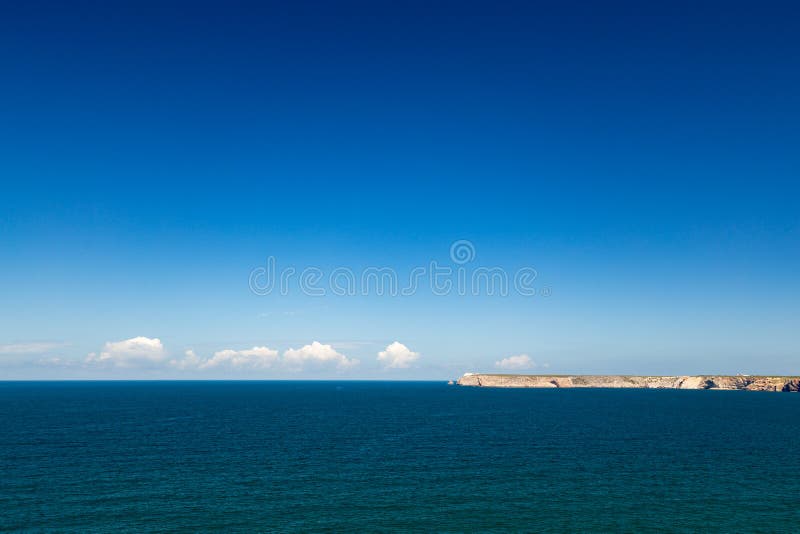 Nice Horizontal View on the Ocean with Cliffs Stock Image - Image of ...