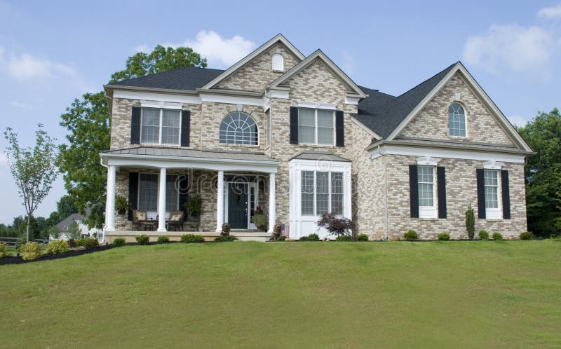 Nice House stock photo. Image of brick, stately, shaker - 1454292